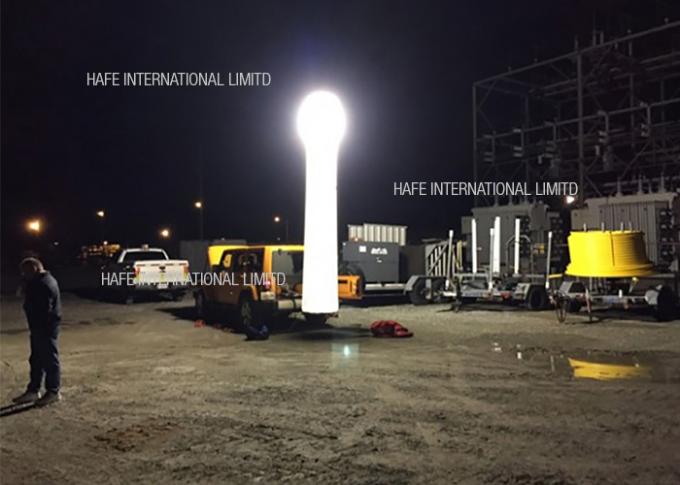 Bright Inflatable Light Tower Metal Halide , MH1200W Portable Balloon ...
