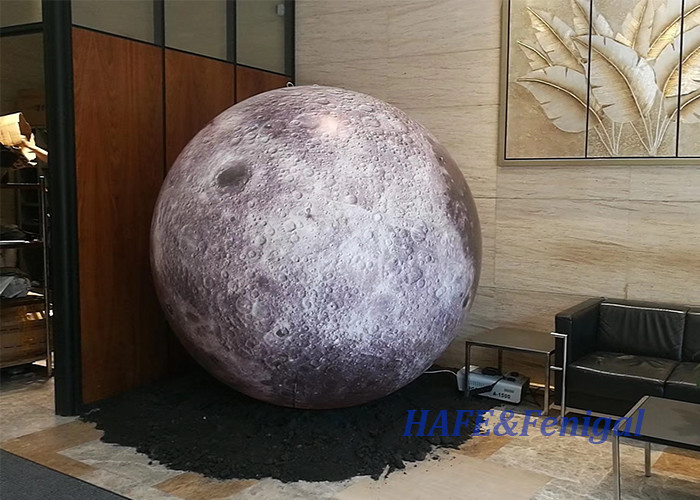 Decoration Advertising Inflatable 2.5M Moon Model With Led Light Large ...
