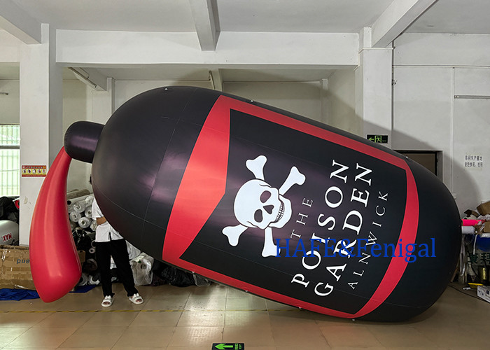 Inflatable Pvc Poison Bottle Balloon 5.8m Long And 1.8 Dia Logo ...
