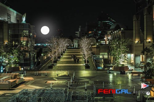 Moon Series Helium Balloon Lights With 2400W HMI Lamp LED Event ...