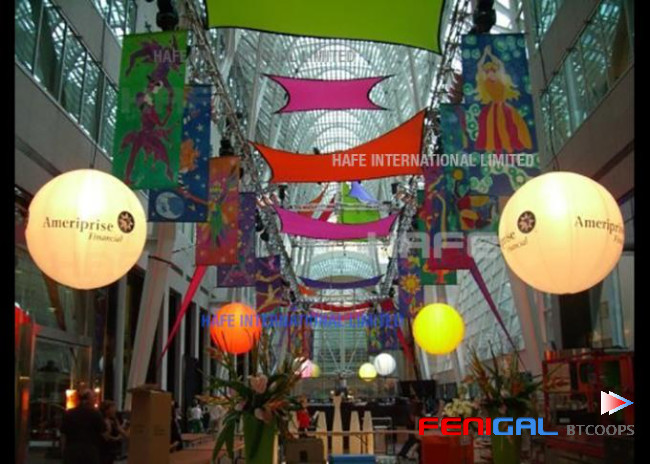 Moon Series Helium Balloon Lights With 2400W HMI Lamp LED Event ...
