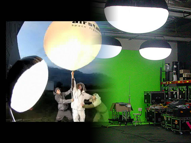 RGB Led Inflatable Film Lighting Balloon Dimmable For Film Production ...